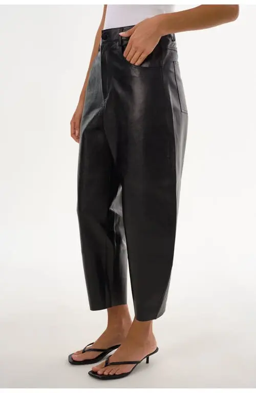 LAMARQUE Leather Tapered Pant