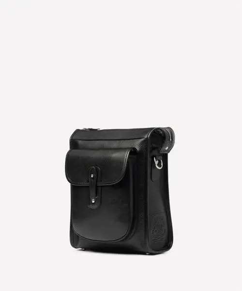 Ghurka Gearpack No. 4 Messenger Bag - Vintage Black Leather