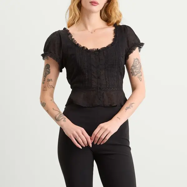 Rixo Sandi Top - Black