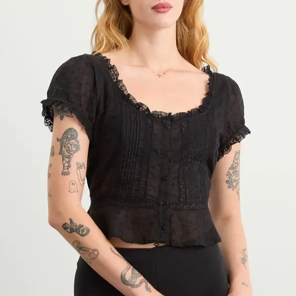 Rixo Sandi Top - Black
