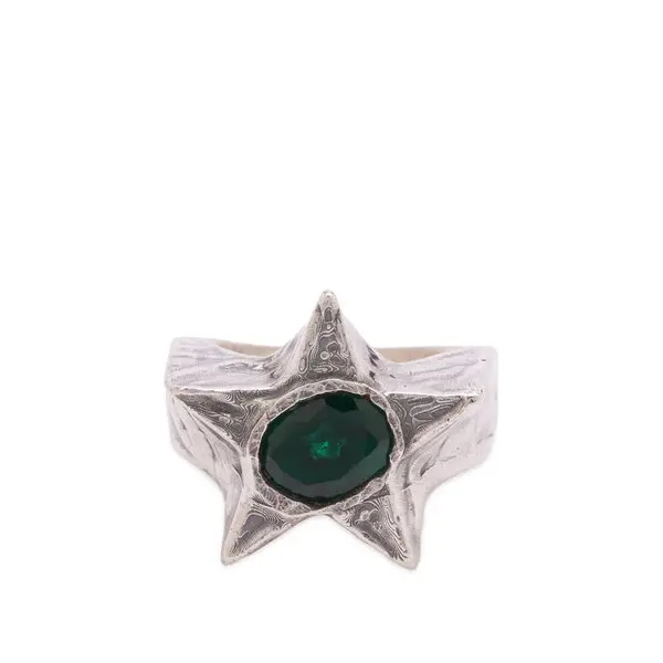 TWOJEYS Bomba Ring - Silver/green