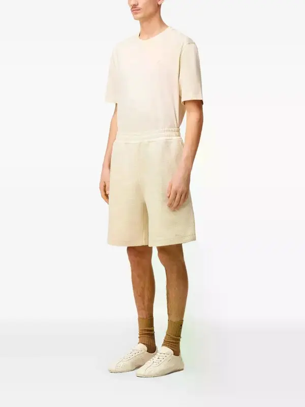 AMI Paris Curly Fleece Cotton Shorts