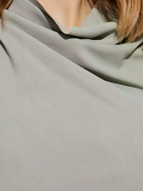 Rick Owens Draped Cowl-neck Top - Grey