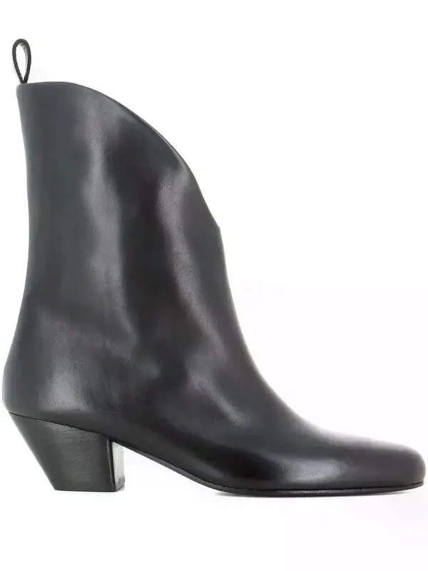 Marsèll V-cut Leather Ankle Boots