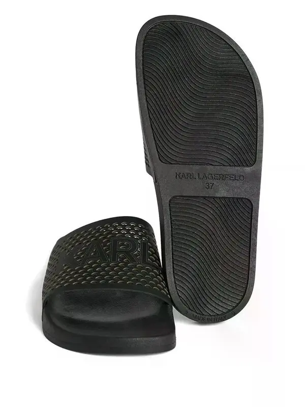 Karl Lagerfeld Leather Slides