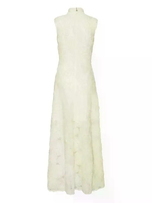 ROTATE BY BIRGER CHRISTENSEN Floral Embroidered Maxi Dress - White
