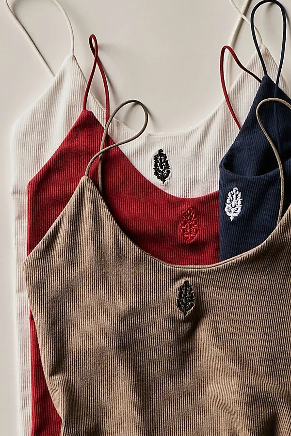 Free People Skinny Strap Tank - Pewter