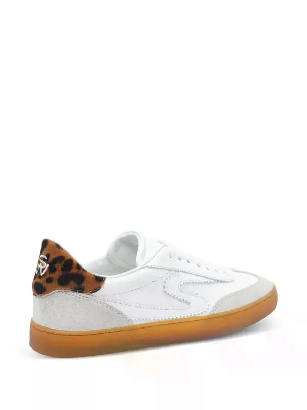 STUART WEITZMAN Leopard-print Leather Sneakers