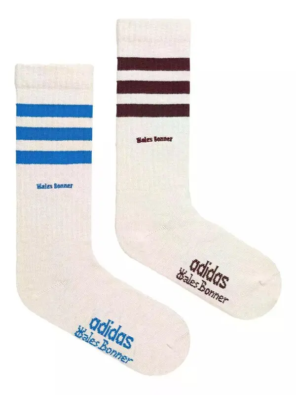 Adidas X Wales Bonner 3-stripes Socks - Blue
