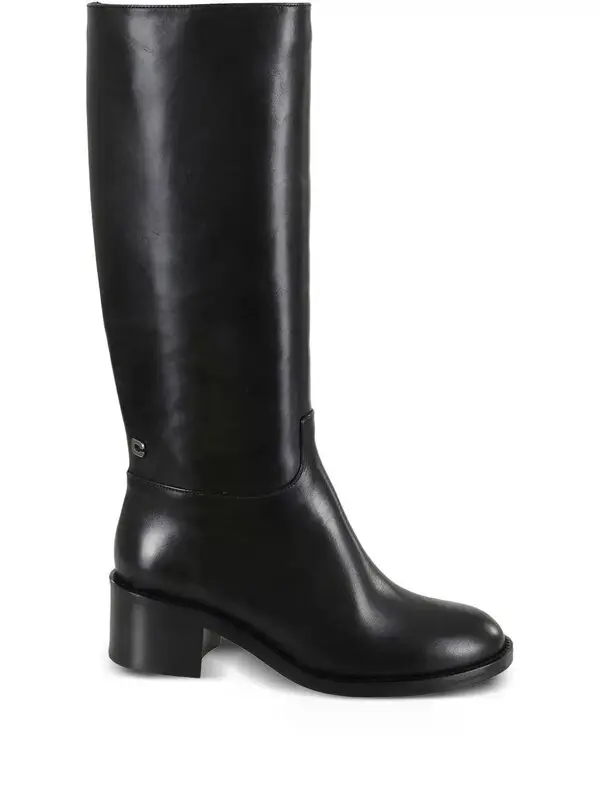 CAREL Leather Block-heel Knee-high Boots