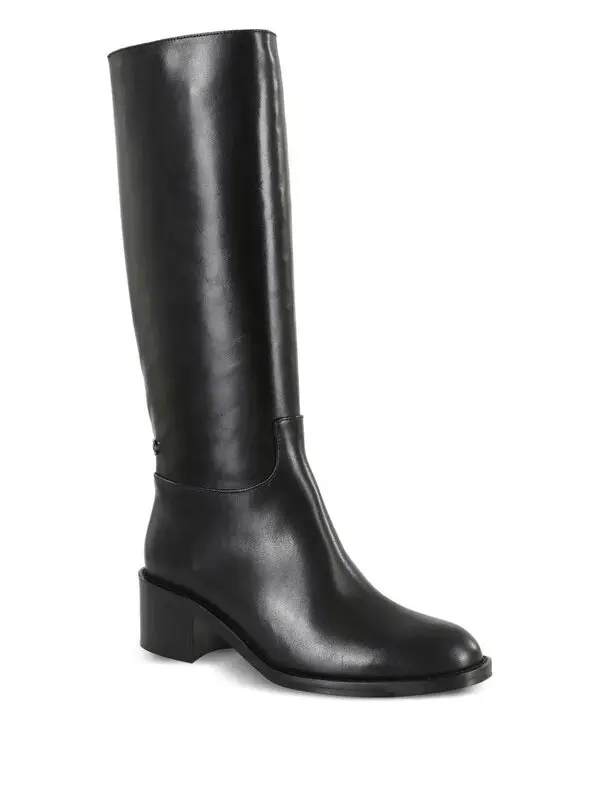 CAREL Leather Block-heel Knee-high Boots