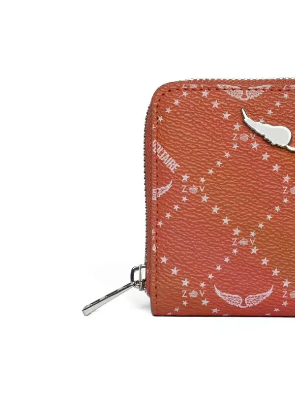 Zadig&Voltaire Monogram-print Wallet - Orange