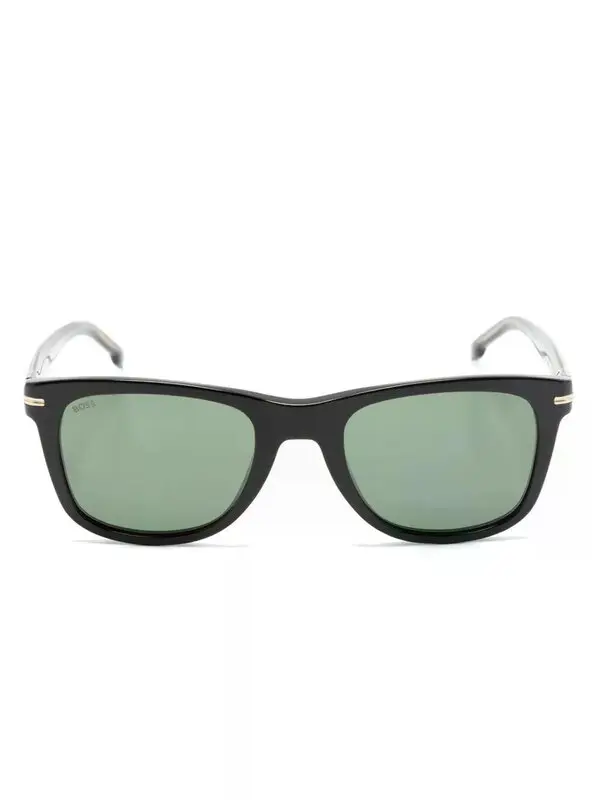 BOSS Square-frame Tinted Sunglasses - Black