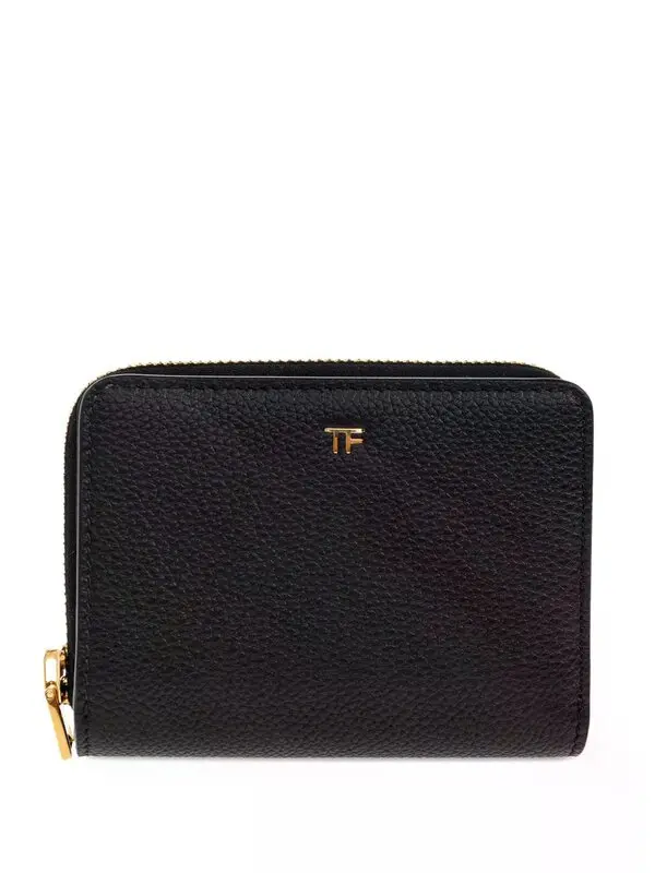 TOM FORD Zip-around Leather Wallet - Black