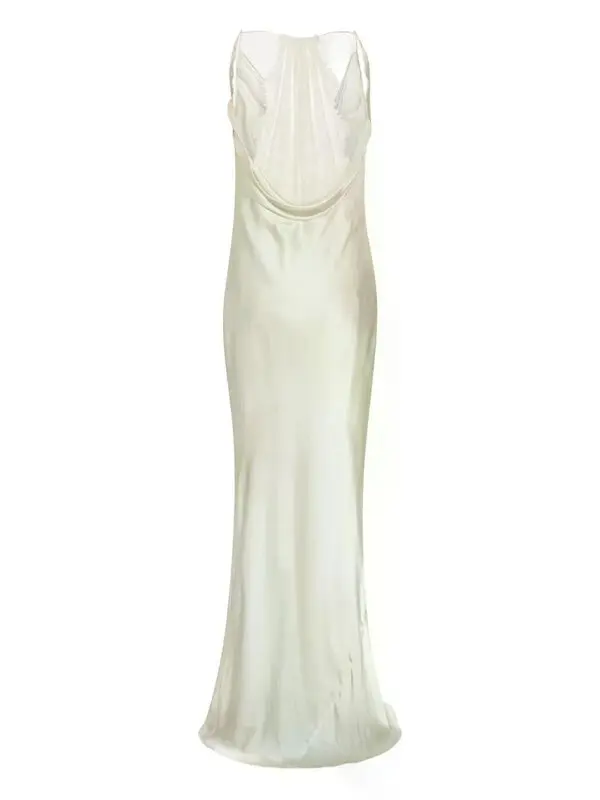 ROTATE BY BIRGER CHRISTENSEN Cowl-neck Lace-back Gown