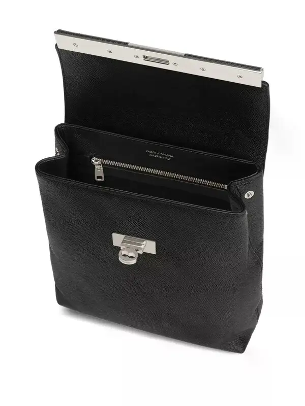 Dolce & Gabbana Marlene Structured Leather Crossbody Bag