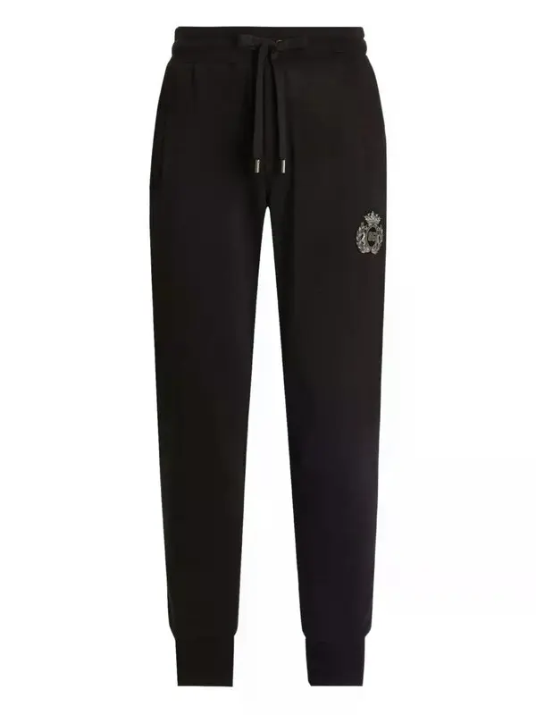 Dolce & Gabbana Logo-embroidered Track Pants - Black