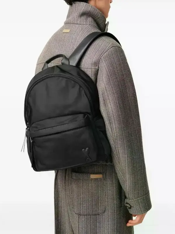 AMI Paris Marcel Backpack - Black