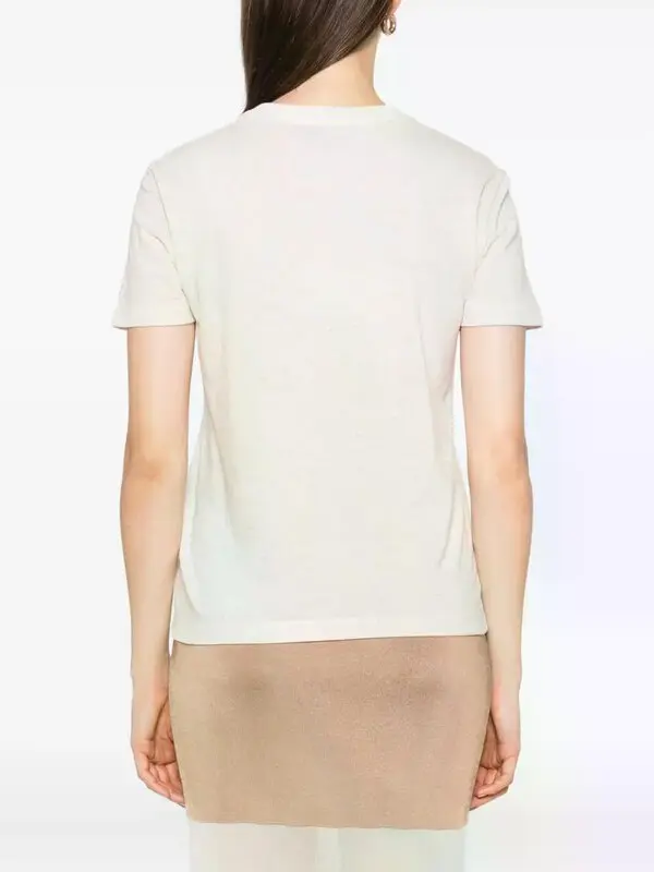 Fendi Sequin Embellished T-shirt - Neutrals
