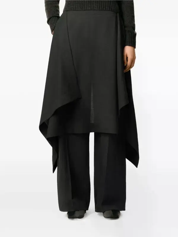 AMI Paris Layered Wool Trousers