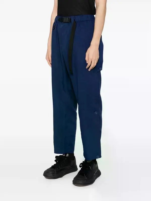 Y3 Belted Straight-leg Trousers