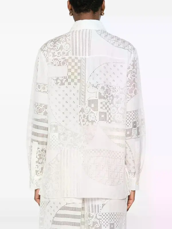 Fendi Lace-panel Shirt