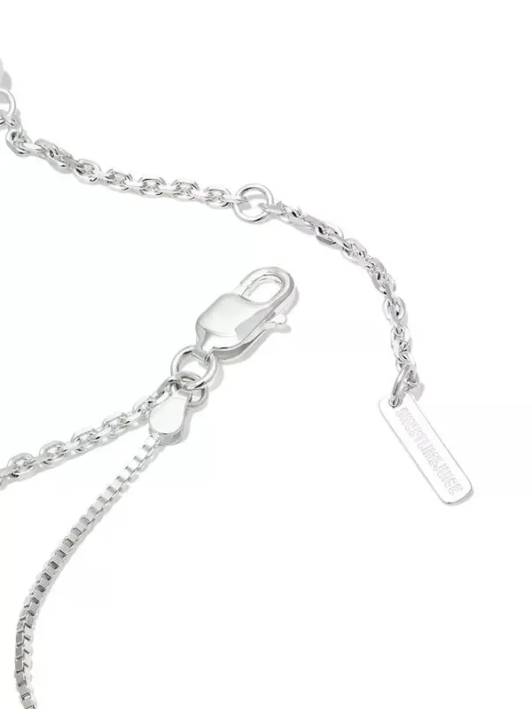 SWEETLIMEJUICE Mix Chain Cross-detail Necklace
