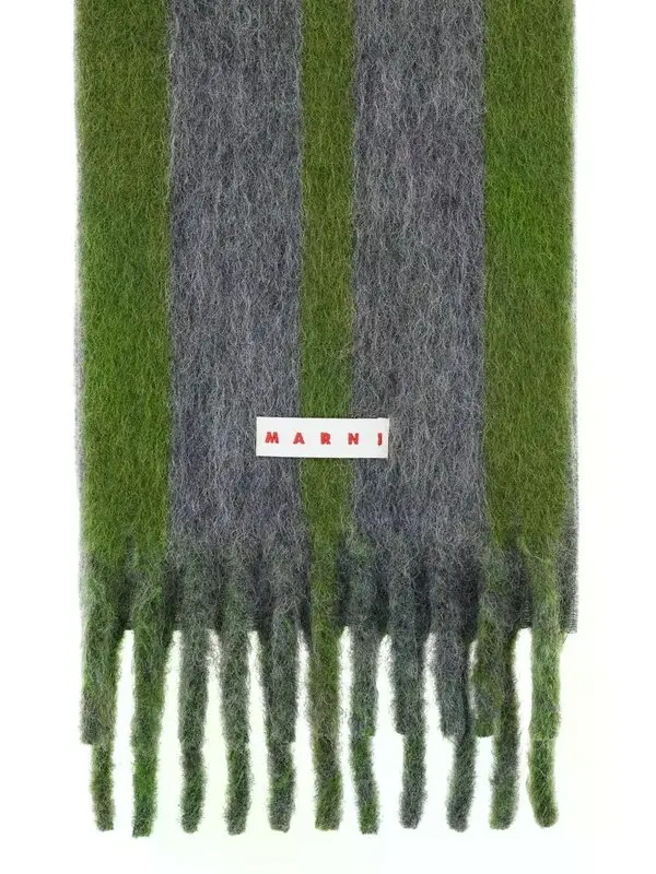 Marni Striped Scarf - Grey