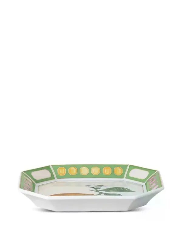 SWAROVSKI X Rosenthal Idyllia Lemon-print Tray - Green