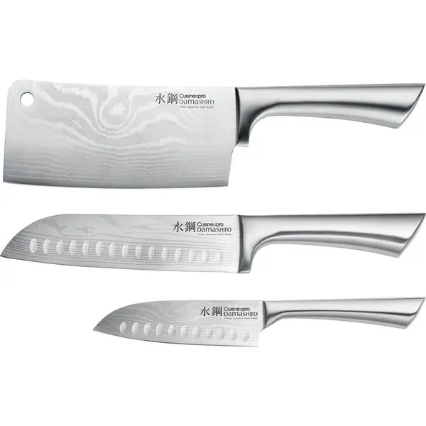 CUISINE::PRO® Damashiro® 3-piece Ultimate Knife Set - Silver