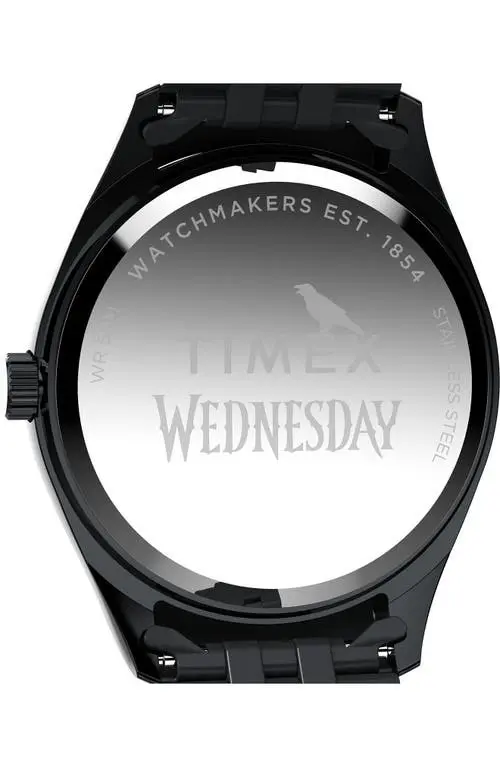 TIMEX® X Wednesday Legacy Bracelet Watch