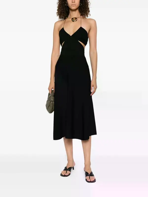 Max Mara Lazio Knitted Midi Skirt - Black