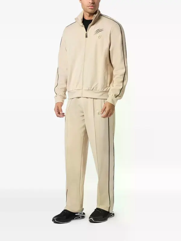 PLEIN SPORT Zip-up Track Jacket - Neutrals