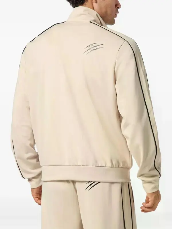 PLEIN SPORT Zip-up Track Jacket - Neutrals