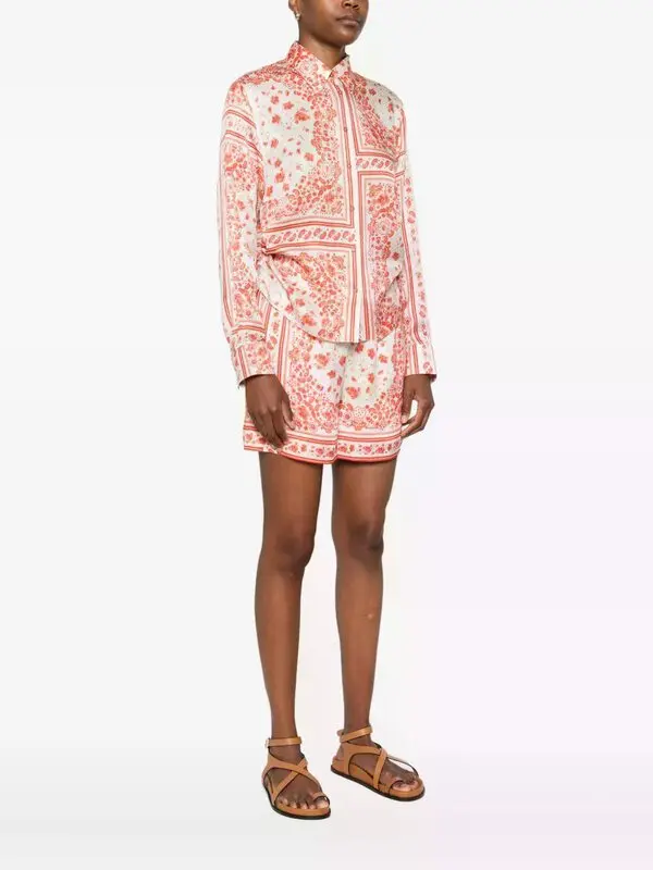 Fendi Floral-print Silk Shirt