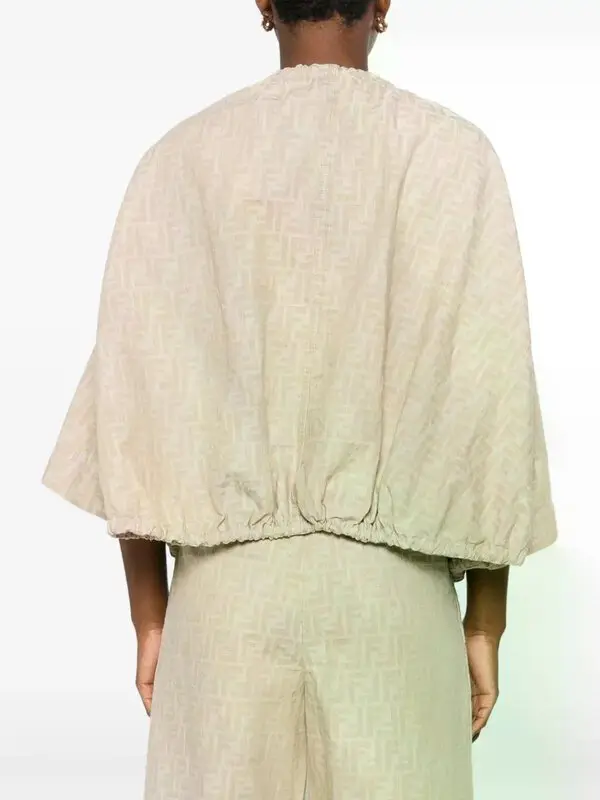 Fendi Ff-jacquard Drawstring Jacket