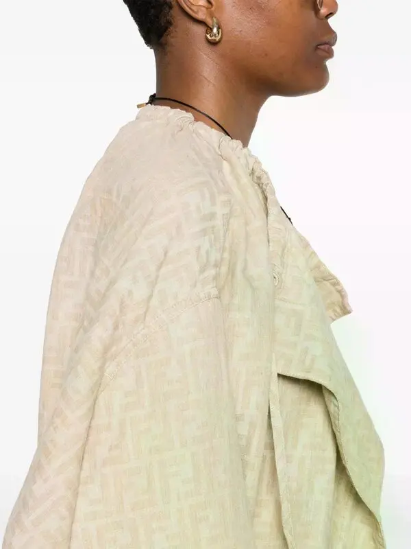 Fendi Ff-jacquard Drawstring Jacket