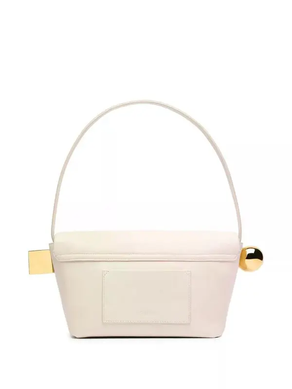 Jacquemus Rond Carré Leather Shoulder Bag - Neutrals