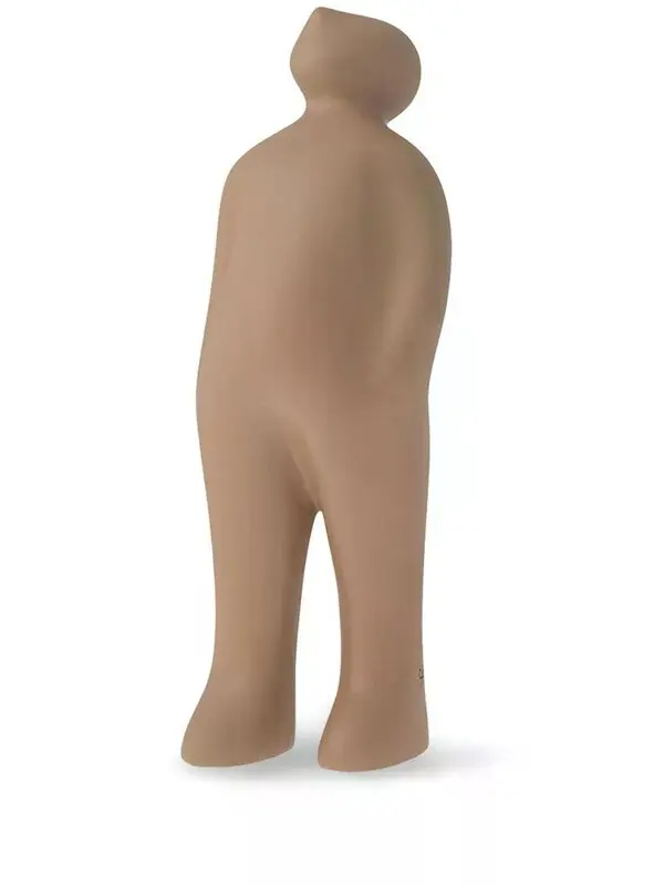 GARDECO Large The Visitor Ceramic Figurine - Brown