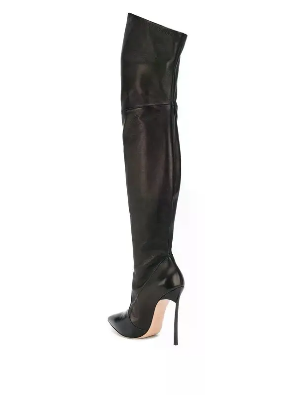 Casadei Blade Thigh-high Boots - Black