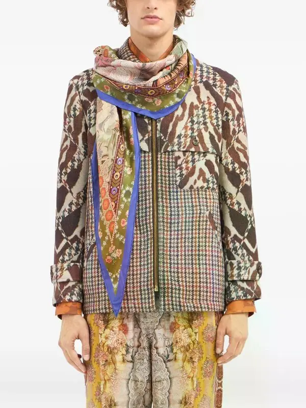 PIERRE-LOUIS MASCIA Aloeuw Floral-print Silk Scarf - Neutrals