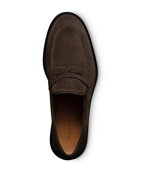 Allen Edmonds Como Suede Slip-on Loafers - Bitter Chocolate