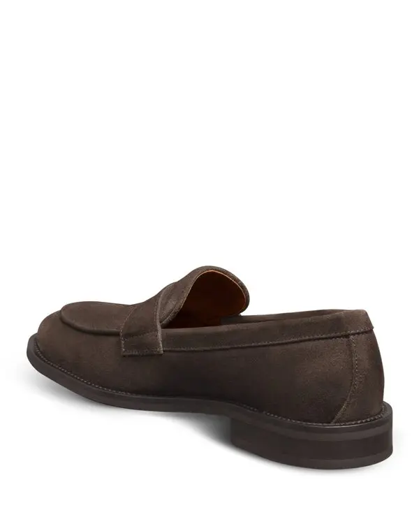 Allen Edmonds Como Suede Slip-on Loafers - Bitter Chocolate