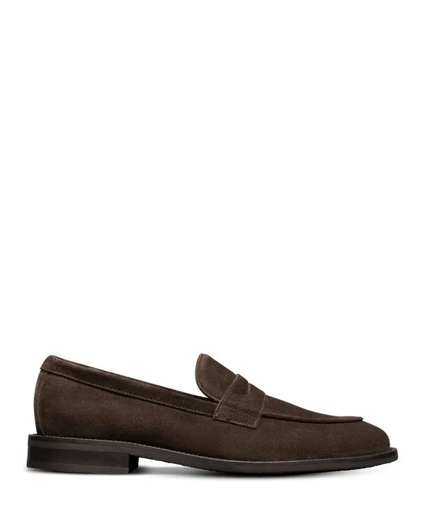 Allen Edmonds Como Suede Slip-on Loafers - Bitter Chocolate