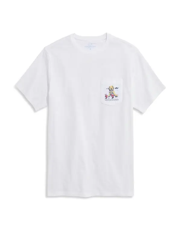Vineyard Vines Pup Cup Short Sleeve Pocket Tee