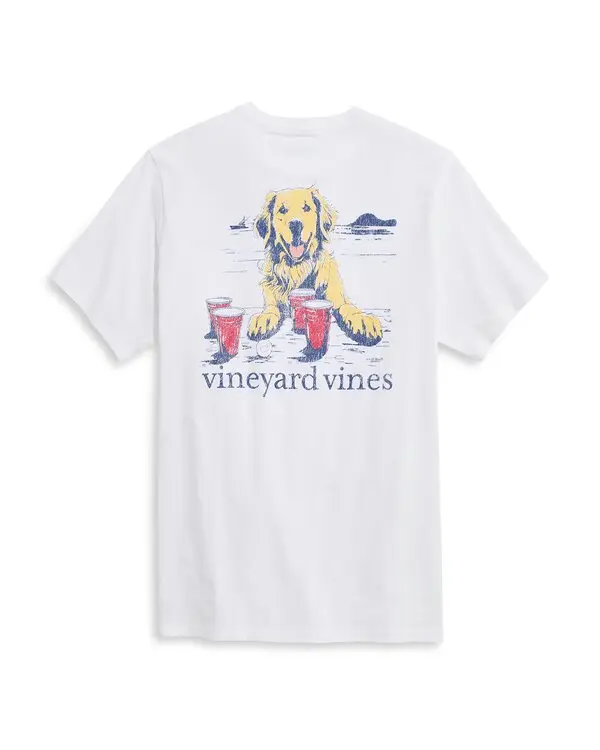 Vineyard Vines Pup Cup Short Sleeve Pocket Tee