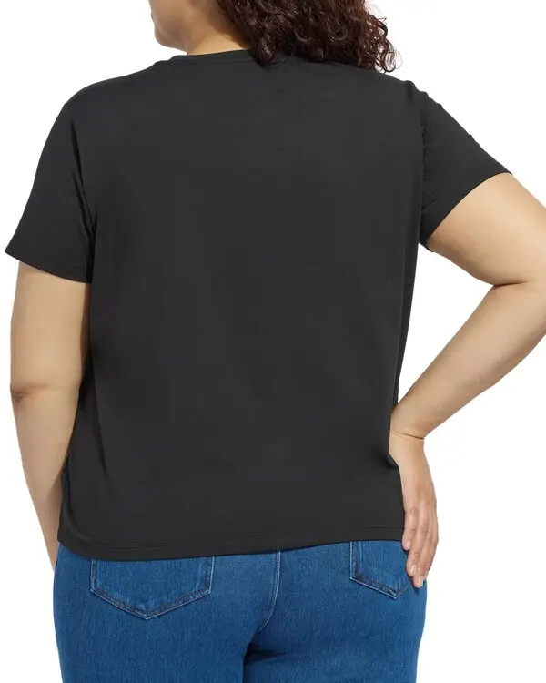 Lyssé Perfect Boxy Cut Tee - Black