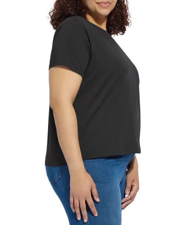 Lyssé Perfect Boxy Cut Tee - Black
