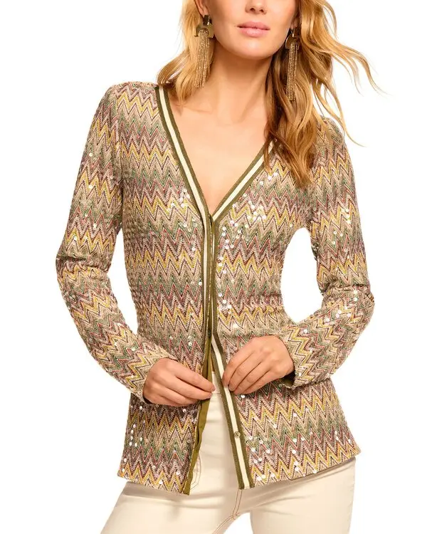 Ramy Brook Kiki Sequin Cardigan