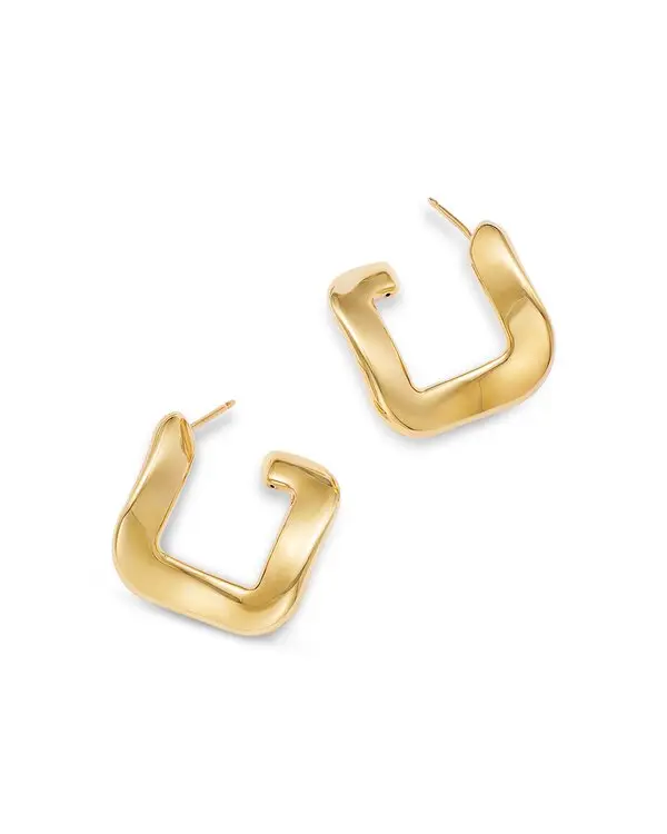 Bloomingdale'S Square Twist Hoop Earrings